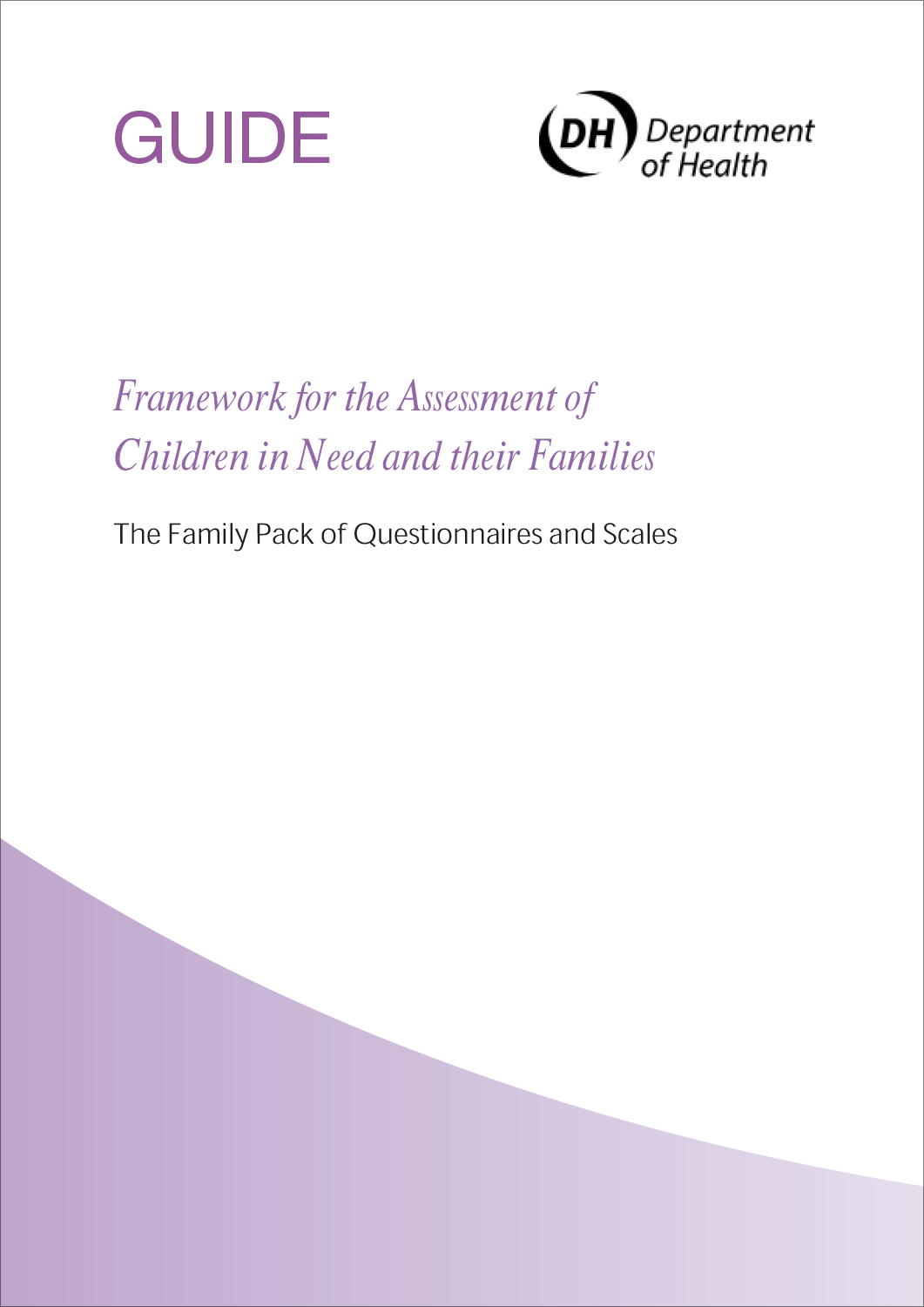 The Family Pack of Questionnaires and Scales – Child and Family Training